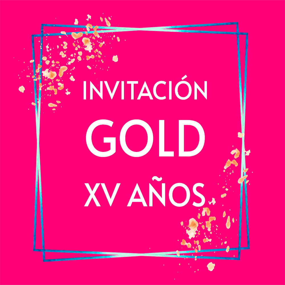 Invitación XV Años Gold | Smart Invite
